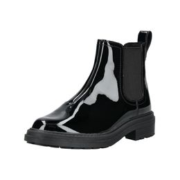 Clarks Damen Stiefelette "Clarks Stiefelette Leder/Textil", Gr. 39,5schwarz lack, Leder, Textil, Schuhe