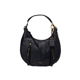 Marc O'Polo MARC O'POLO Damen Umh&auml;ngetasche "aus fein genarbtem Schafleder", schwarz, Leder, unifarben, Taschen