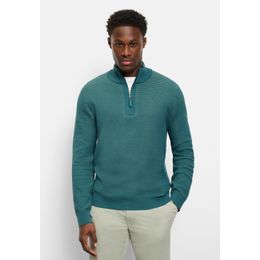 OLYMP Herren Troyer "OLYMP Casual Strick, Troyer", gr&uuml;n, Gr. XL, 55% Baumwolle, 45% Polyester, Pullover