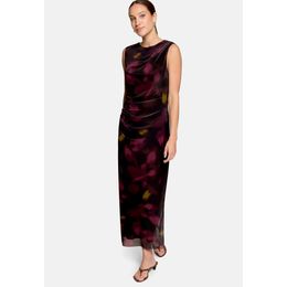 Zero Damen Meshkleid "Damen mit Print"schwarz, dunkelrot, Gr. 40, Mesh, Obermaterial: 95% Polyester, 5% Elasthan, Kleider, Material