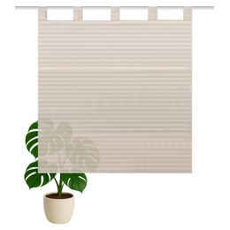 Magnetrollo Home Wohnideen, B:80cm H:130cm, beige, Obermaterial: 100% Polyester, Raffrollos, "TURIN"