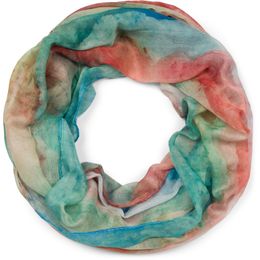 styleBREAKER Damen Loop "Loop Aquarell Farbverlauf", rot, Modisch, Obermaterial: 100% Viskose CV., Modet&uuml;cher