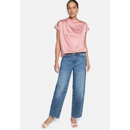 Zero Damen Satinbluse "Damen mit Kragen"bridal rose, Gr. 42, gl&auml;nzend, Satin, Obermaterial: 96% Polyester, 4% Elasthan, Blusen