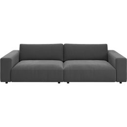 Big-Sofa Musterring, B:292cm H:81cm T:124cm, grau, 94% Polyester, 6% Nylon, Sofas, "MR Lucia, puristischer Luxus von Musterring", Erstklassige