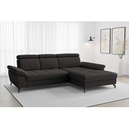 Sit & More Ecksofa SIT & MORE, B:264cm H:84cm T:181cm, braun, Wohnzimmer, Sofas, "Vanity L-Form, B: 264 cm, Leder", Inkl.Sitz-,Kopf-und Armteilverstellung