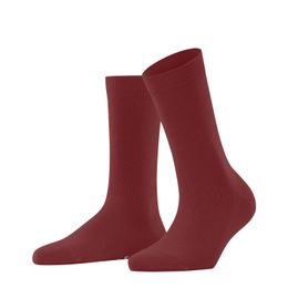 Falke Damen Socken "Family", Gr. 35, rot, Obermaterial: 92% Baumwolle CO. 7% Polyamid PA. 1% Elasthan EL., glatt, Socken
