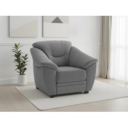 Sit & More Sessel SIT & MORE, B:103cm H:90cm T:90cm, grau, Wohnzimmer, Sessel, "Savona, B: 103 cm, Federkern-Polsterung, komfortable Sitzh&ouml;he 46 cm", Bequeme