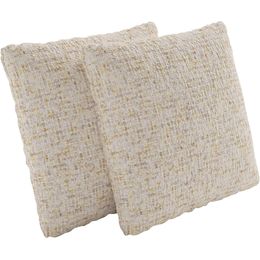 Sit & More Sofakissen SIT & MORE, B:45cm H:45cm, beige, Polyester, Polsterauflagen, "Concept", Set- 2 St&uuml;ck