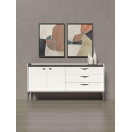 Kommode OTTO HOME, B:167cm H:86cm T:50cm, wei&szlig;, Holzwerkstoff, MDF, Wohnzimmer, Sideboards, "Soffy Kombikommode, Sideboard, Schubladenkommode", UV