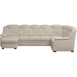 Wohnlandschaft COTTA, B:330cm H:99cm T:211cm, beige, 100% Polyester, Sofas, "Marcus U-Form", wahlweise mit Schlaffunktion & Stauraum