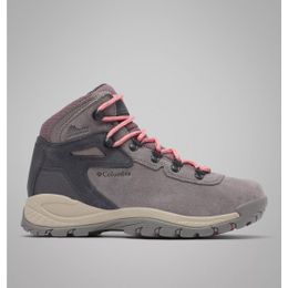 Columbia Damen Winterstiefel "NEWTON RIDGE PLUS WATERPROOF AMPED", Gr. 40,5, grau, Leder, Synthetik, Textil, Schuhe, wasserdichtes Obermaterial,