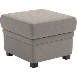 Sit & More Polsterhocker SIT & MORE, B:58cm H:45cm T:58cmhellgrau, 98%Polyester 2%Polyamid, Hocker, "Savona, B: 58 cm", individuell zu kombinieren