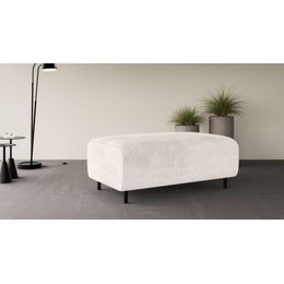 Polsterhocker OTTO HOME, B:120cm H:46cm T:70cm, beige, 100% Polyester, Hocker, "ARROS gro&szlig; mit Wellenunterfederung, Ma&szlig;e B/T/H: 120/70/46 cm",