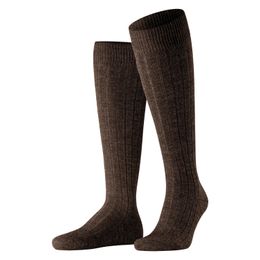 Falke Kinder Kniestr&uuml;mpfe "Teppich im Schuh", Gr. 41, braun, Obermaterial: 70% Schurwolle WV. 30% Polyamid PA., Socken
