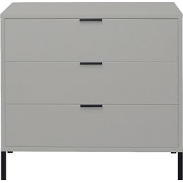 M&auml;usbacher Kommode M&Auml;USBACHER, B:81cm H:80cm T:45cm, grau, Holzwerkstoff, Sideboards, "Bonnie", Kommode mit 3 Schubladen