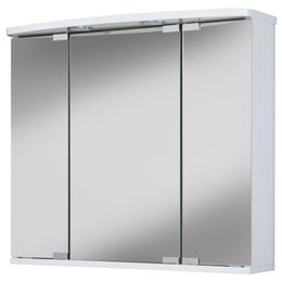 Spiegelschrank Jokey, B:67,4cm H:60cm T:22cm, wei&szlig;, MDF, Badezimmer, Schr&auml;nke, "Doro LED", 67,4 x 60 x 22 cm