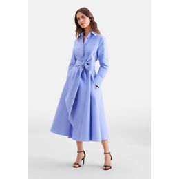 Seidensticker Damen Sommerkleid, blau, Gr. 40, bedruckt, 97% Baumwolle, 3% Elasthan, Kleider, 1/1 Kragen Druck