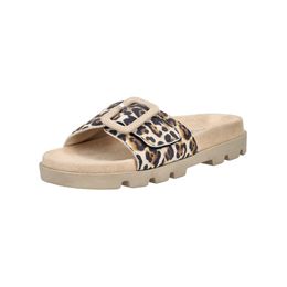 Rohde Damen Pantolette "Rohde Pantoletten Veloursleder", Gr. 40, beige, Veloursleder, Schuhe
