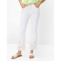 Brax Damen 5-Pocket-Jeans "Style SHAKIRA S BOOT", wei&szlig;, Gr. 19, Denim/Jeans, 79% Baumwolle, 11% Polyester, 8% Lyocell, 2% Elasthan, Jeans