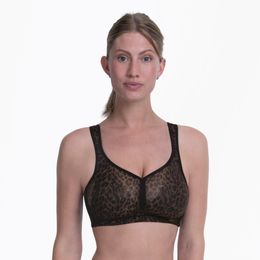 Anita active Damen Sport-BH "Air Control Delta Pad", Gr. 90, braun, Obermaterial: 49% Polyamid, 39% Polyester, 12% sonstige Fasern, BHs
