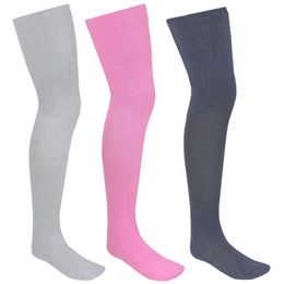 TUPTAM M&auml;dchen Strumpfhose "Strumpfhose Baby M&auml;dchen Strumpfhose Blickdicht 3er Pack", Gr. 68, schwarz, Obermaterial: 76% Baumwolle CO. 22% Polyamid