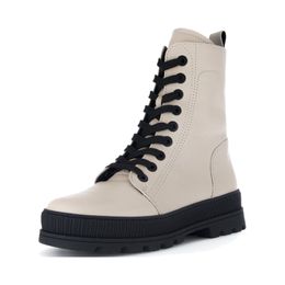 Gabor Damen Schn&uuml;rstiefelette "Gabor Stiefelette Leder", Gr. 40,5, beige, Leder, Schuhe