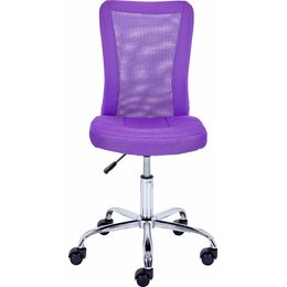 B&uuml;rostuhl Inter Link, B:43cm H:88cm T:53cm, lila, Kunstleder, Kunststoff, Metall, Polyester, St&uuml;hle, "Bonnie, Kinderdrehstuhl aus Mesh, ergonomisch,