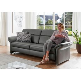 3-Sitzer DIE PLANBAR, B:228cm H:96cm T:92cm, grau, Sofas, "PN-EM16031, Breite 228 cm, ohne Kopfst&uuml;tzen", wahlweise mit Relaxauszug