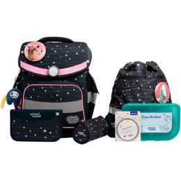 School-Mood Kinder Schulranzen "Timeless Pro", pink, Polyester, Rucks&auml;cke