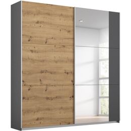 Schwebet&uuml;renschrank Rauch, B:175cm H:210cm T:59cm, grau, Holzwerkstoff, Schr&auml;nke, "Kleiderschrank Schrank Garderobe AURELIO", zeitloses Design, viele