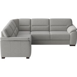 Sit & More Ecksofa SIT & MORE, B:255cm H:88cm T:225cm, grau, 100% Polyester, Wohnzimmer, Sofas, "Montego L-Form, B: 256 cm, gro&szlig;e Stoffauswahl, Komfort Sitzh&ouml;he