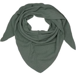 styleBREAKER Damen Dreieckstuch "Musselin Dreiecktuch Einfarbig", gr&uuml;n, Modisch, Obermaterial: 100% Baumwolle CO., Modet&uuml;cher