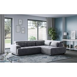 Ecksofa OTTO HOME, B:270cm H:90cm T:203cm, grau, 92% POLYESTER (PES) / 8% POLYAMID (PA), Wohnzimmer, Sofas, "Jade L Form, Breite: 270 cm, mit