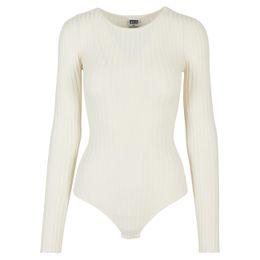 Urban Classics Damen Langarmshirt "Urban Classics Damen Ladies Rib Knit Longsleeve Body"sandwei&szlig;, Gr. 5XL, unifarben, 35% Polyacryl, 35% Viskose, 30%