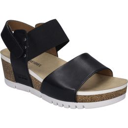 Josef Seibel Damen Sandale "Quinn 09, schwarz", Gr. 37, schwarz, Obermaterial: 100% Rindsleder Leather cow., Schuhe