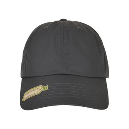 Flexfit Herren Snapback Cap "Flexfit Unisex Recycled Polyester Dad Cap", grau, unifarben, 100% Polyester (Recycelt), Caps