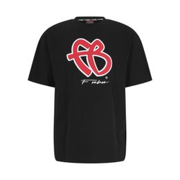 Fubu Herren T-Shirt "Fubu FBMQ320071 BLK Fubu FB Classic T-Shirt", schwarz, Gr. XXS, bedruckt, 100% Baumwolle, Shirts