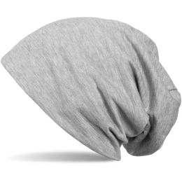 styleBREAKER Herren Beanie "Uni Slouch Beanie M&uuml;tze", grau, Modisch, Obermaterial: 65% Baumwolle CO. 35% Polyester PES., M&uuml;tzen