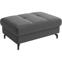 Sit & More Polsterhocker SIT & MORE, B:103cm H:45cm T:69cm, grau, 95% Polyester 5% Polyamid, Hocker, "Vanity, B: 103 cm"