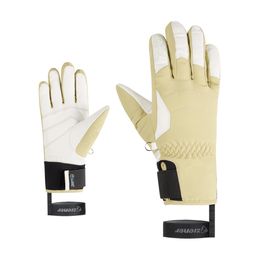 Ziener Damen Skihandschuhe "KALE-Z AS AW glove lady", beige, Gr. 8,5, Materialmix, Handschuhe