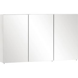 Spiegelschrank Schildmeyer, B:120cm H:70,7cm T:16cm, wei&szlig;, Badezimmer, Schr&auml;nke, "Basic, Spiegelschrank, Made in Germany, B: 120 cm", Solide