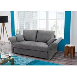 Jockenh&ouml;fer Schlafsofa, B:166cm H:90cm T:102cm, grau, JOCKENH&Ouml;FER GRUPPE, Luxus-Microfaser (100% Polyester);Zierkissen: 100% Polyester, Jugendzimmer, Sofas,