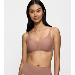 Triumph Damen B&uuml;gelloser BH "Shape Smart P", Gr. 1, braun, Microtouch, Obermaterial: 51% Polyamid, 25% Polyester, 24% Elasthan, unifarben, BHs,