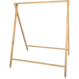 Rankgitter Windhager, B:105cm H:90cm, braun, Massivholz, Rankhilfen, "Holz-Rankzelt f&uuml;r Blumen und Gem&uuml;sepflanzen", Kletterhilfe f&uuml;r den Garten, 90 x