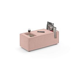Sofaelement OTTO HOME, B:45cm H:37cm T:100cm, rot, 100% Polyester, Polsterelemente, "HAILY Tisch f&uuml;r das Modulsofa, Ma&szlig;e B/T/H: 45/100/37 cm", als