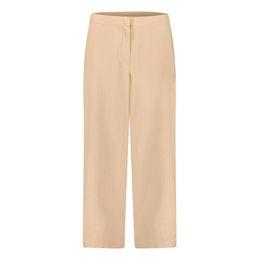 Betty Barclay Damen Leinenhose "Damen unifarben", beige, Gr. 34, Leinenmischung, Obermaterial: 55% Leinen, 45% Viskose, Hosen, Material