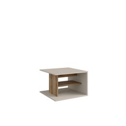 Couchtisch Home Affaire, B:60cm H:40cm T:60cm, beige, Wohnzimmer, Tische, "LUMIA Kaffeetisch mit viel Stauraum, 60x60cm, modernes Design",
