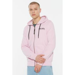 Harlem Soul Herren Kapuzensweatjacke, rosa, Gr. M, bedruckt, Material: 100% Baumwolle, Sweatjacken, mit R&uuml;cken-Print