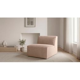 Sofaelement OTTO HOME, B:76cm H:70cm T:96cm, beige, 100% Polyester, Polsterelemente, "Clayton Breite 76 cm", in einem trendigen Cord-Bezug