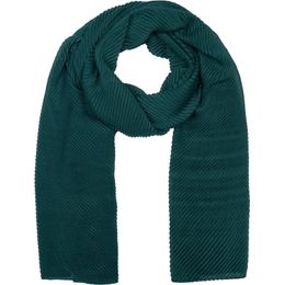 styleBREAKER Damen Schal "Gekreppter Unifarbener Schal", gr&uuml;n, Modisch, Obermaterial: 50% Viskose CV. 50% Baumwolle CO., Modet&uuml;cher